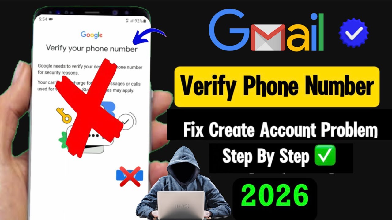 Fix Verify Your Phone Number 2026 ✅ || Google Account Create Problem! This May Take a Few Moments