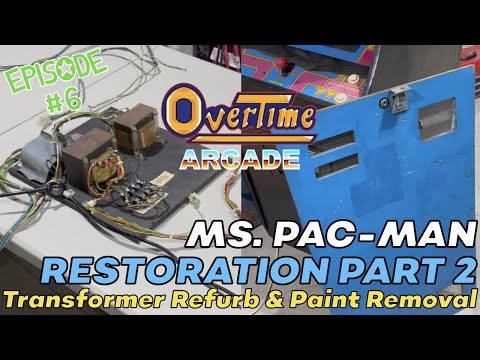 Ms. Pac-Man Restoration part 2: Transformer Assembly Overhaul & Initial Paint Removal