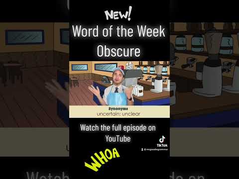Short Word of the Week 126: Obscure