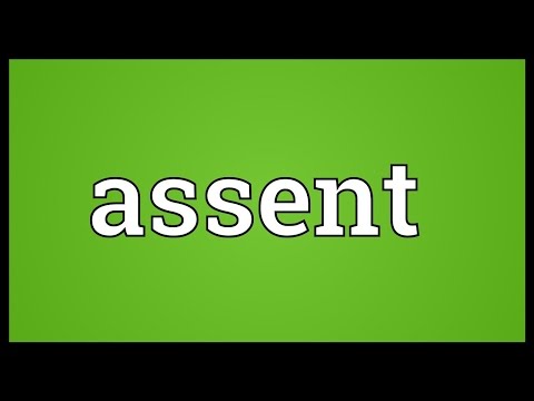 Assent Meaning