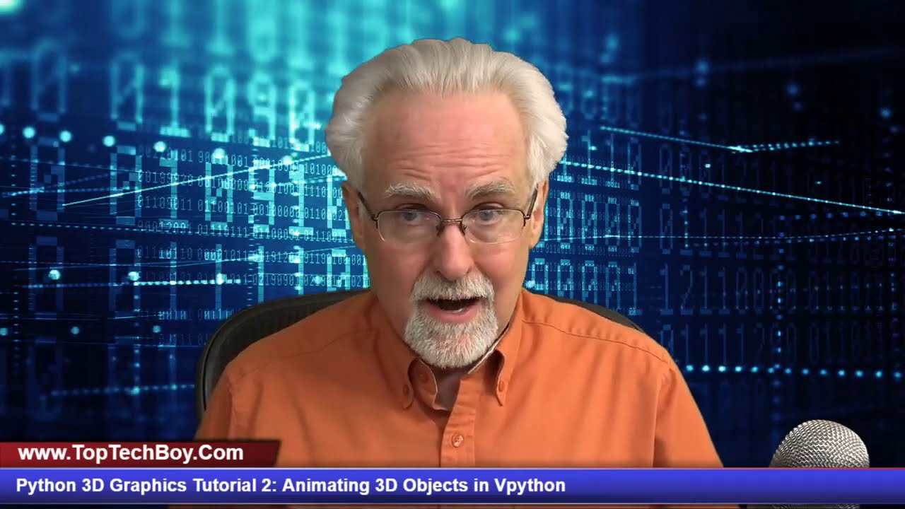 Python 3D Graphics Tutorial 2: Animating 3D Objects in Vpython