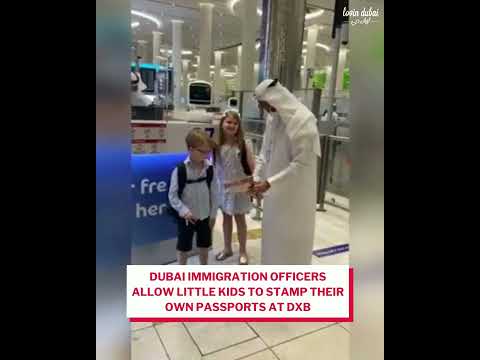 Dubai International Airport Immigration Kids