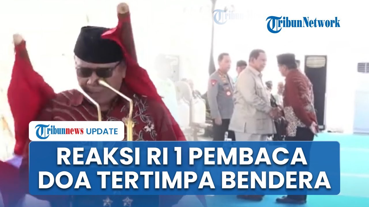 Reaksi Prabowo Pembaca Doa Tertimpa Bendera, Peduli hingga Salami Imam Subakir di Panen Raya ...