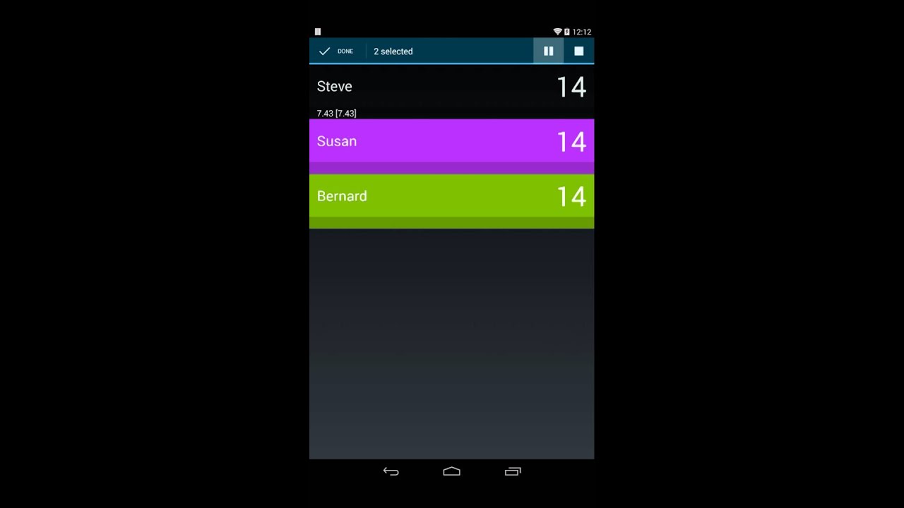 Multiple Stopwatch for Android