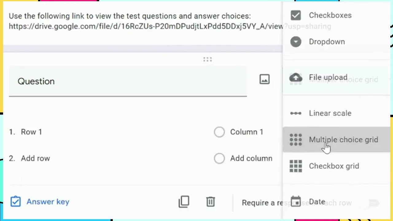Self Grading PDF Test
