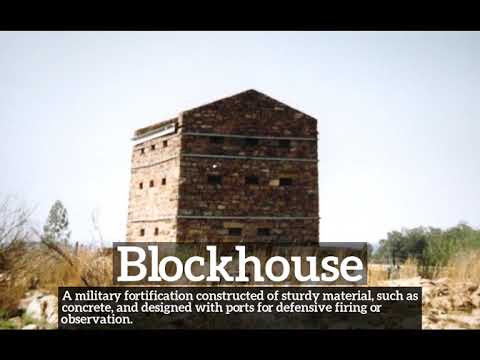How to Say Blockhouse in English? | How Does Blockhouse Look? | What is Blockhouse?