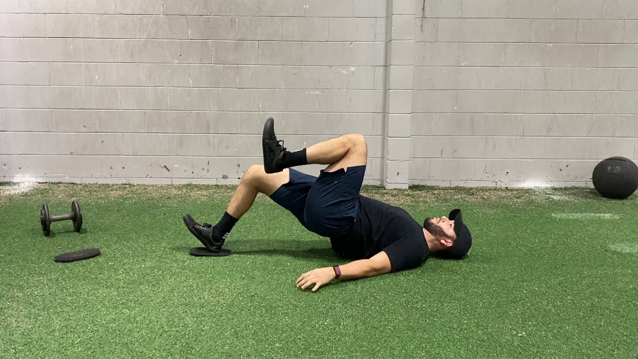 Single Leg Hamstring Slider
