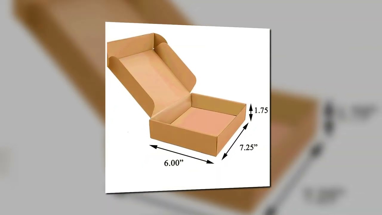 7.25x6x1.75 autoblock Brown Cardboard Packaging Box