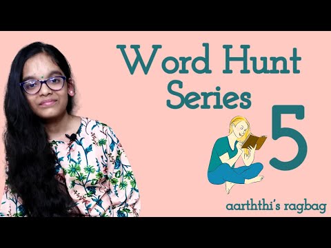 Word Hunt Series for Vocabulary in English - Episode 5 | aarththi's ragbag