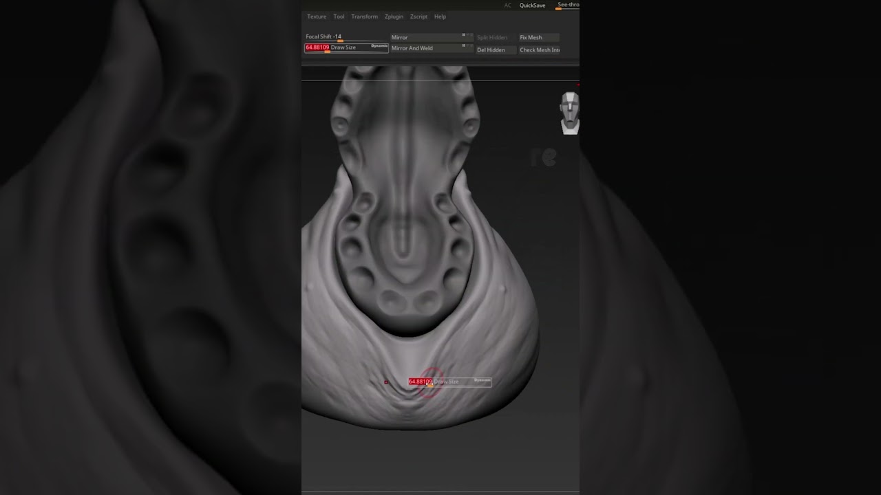 Dynamic sculpting: SCULPTING an Alien Creature in ZBRUSH