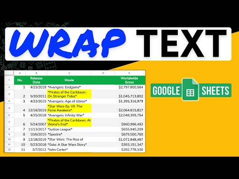How to Wrap Text to Fit Row or Column in Google Sheets