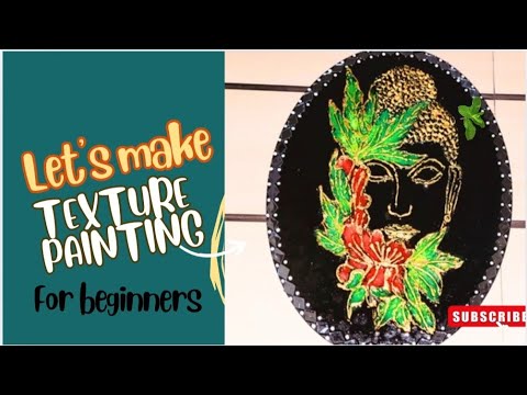 Diy Easy Textured art using wall putty /How To Make Texture painting / Textured Art for Beginners