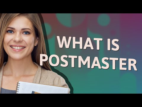 Postmaster | meaning of Postmaster