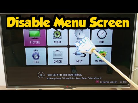 Disable LG TV Menu/Settings Screen Using Hotel Mode, How To