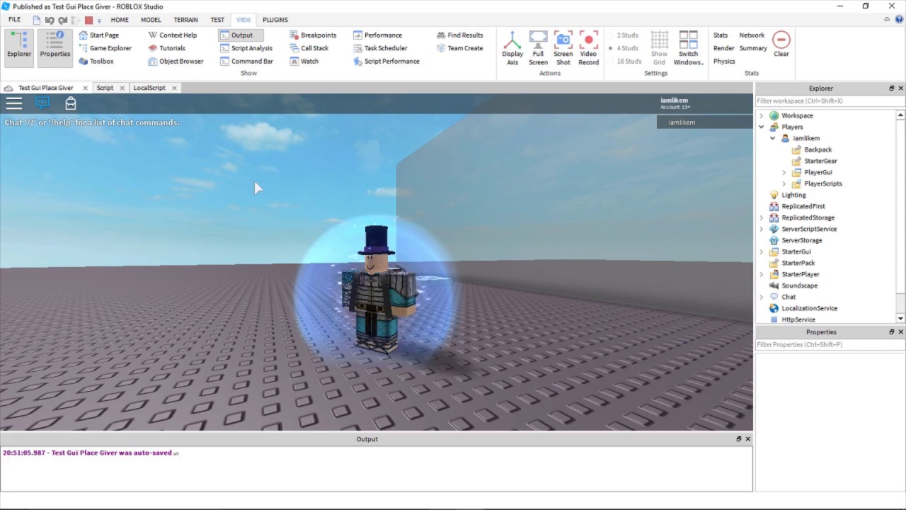 Roblox LUA Tutorial Very Basic