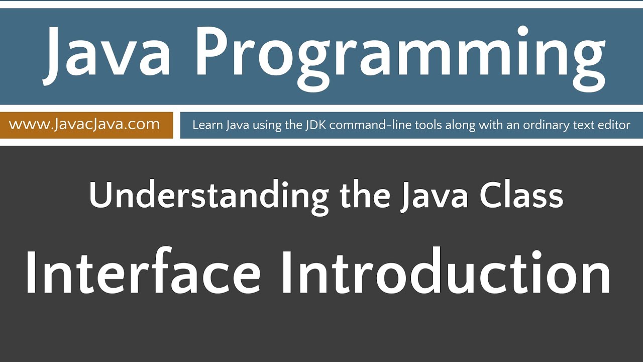 Learn Java Programming - Introduction to Interfaces Tutorial