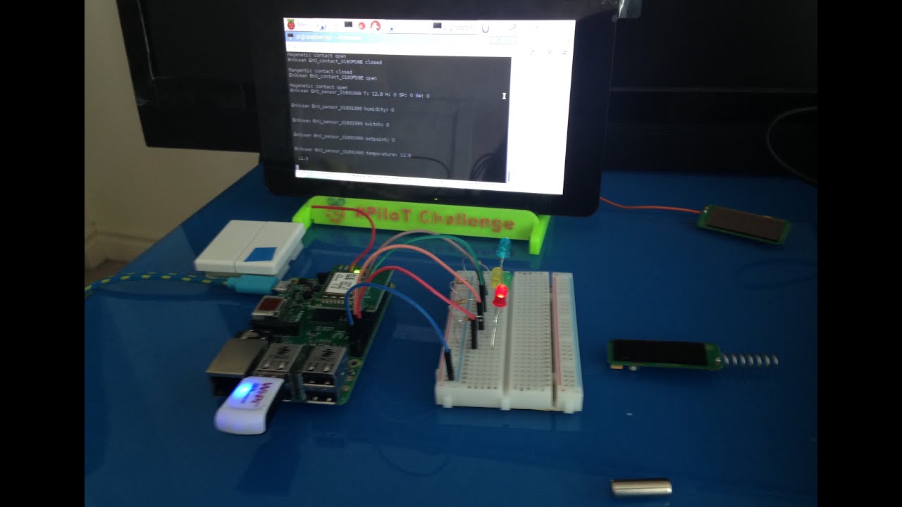 Pi Control Hub:Spoke 2:Blinds Automation-- Setting up EnOcean Sensor and Blinking LEDs ...