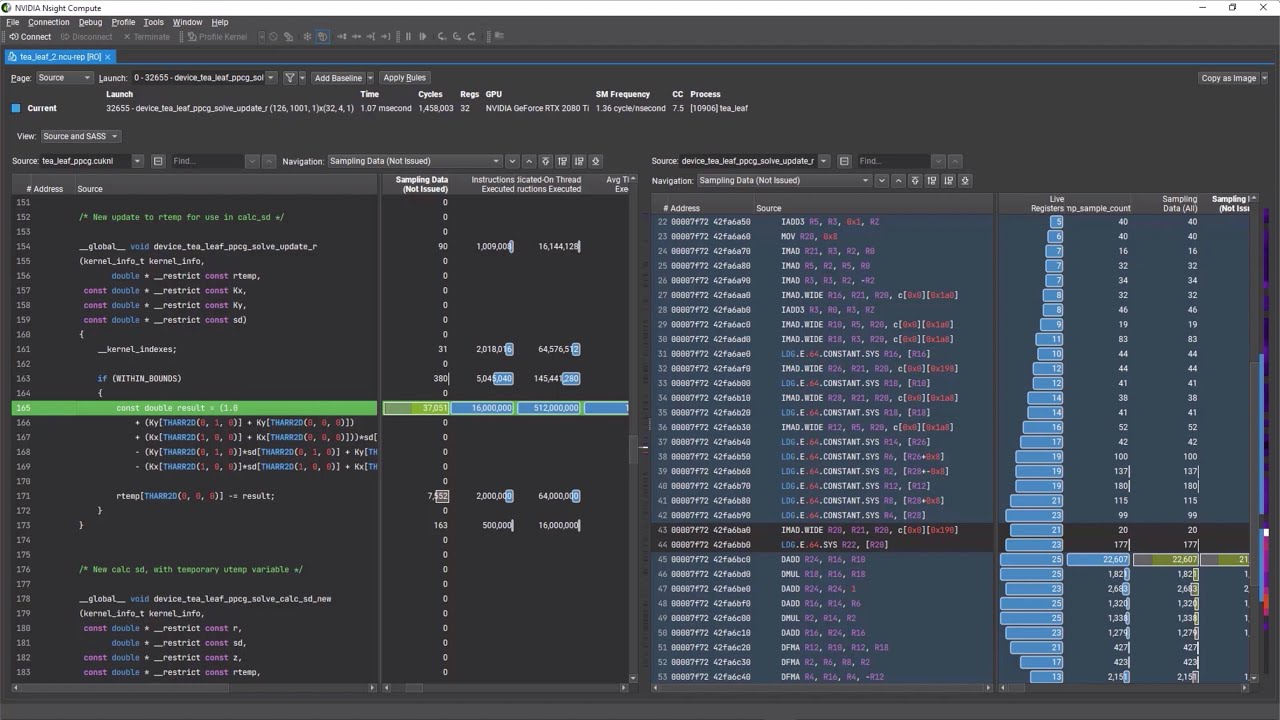 Guided Analysis with Nsight Compute