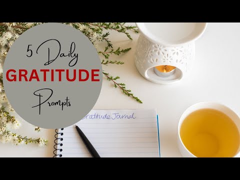 5 prompts for a gratitude journal