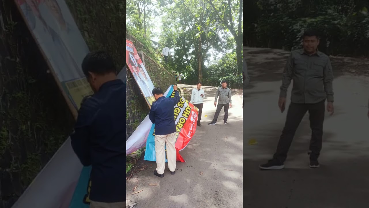 Polres Lebak,pengamanan pembersihan apk pilkada #santriyatimpenghafalquran #pondoktahfidz