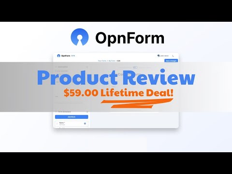 OpnForm Review | AI Powered Drag and Drop Form Builder