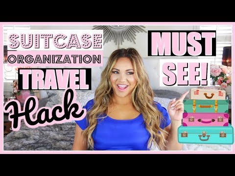 MUST SEE SUITCASE ORGANIZATION TRAVEL HACK!