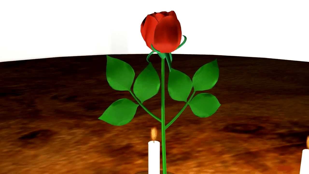 Rose Animation - 3DS Computer Graphics