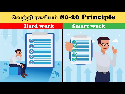 வெற்றி ரகசியம்-80/20 Rule | Pareto Principle Tamil | | hard work vs smart work | Mr.Marc