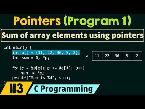 Learn Pointers Program 1 | Sum of Array Elements using Pointers - Mind Luster