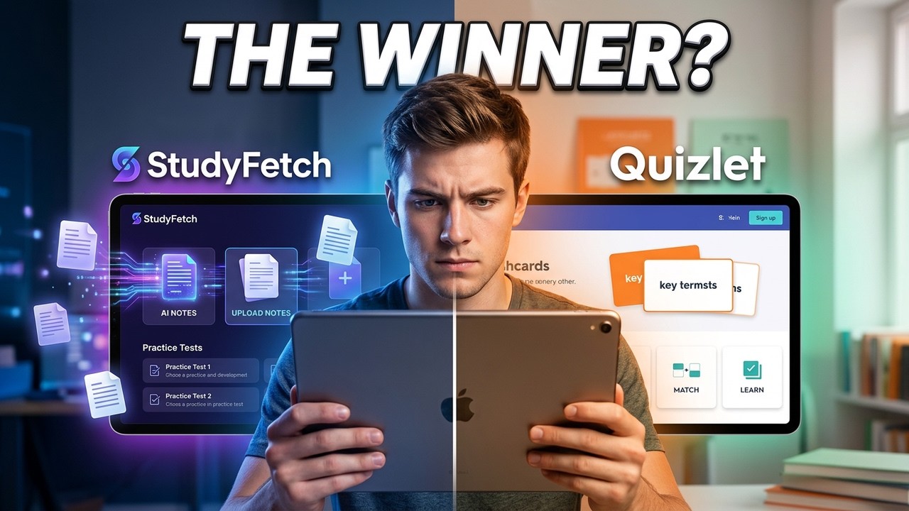 StudyFetch vs Quizlet - Which Study Tool Should You Use in 2025?