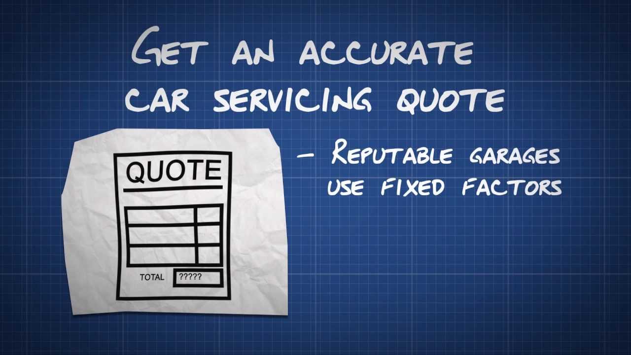 How to get an Accurate Car Servicing Quote - Dummies Video Guide