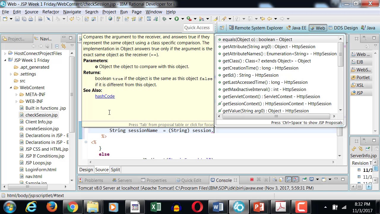 JSP Session Management