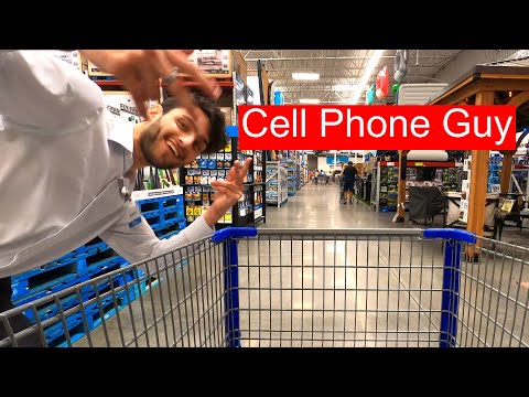 Cell Phone Guy at Sam's Club #jeanralphio #samsclub #cellphone