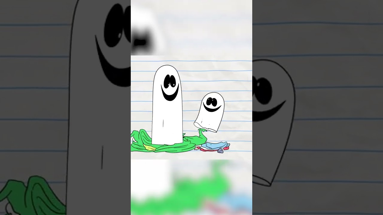 Ghost Reveal! Boy & Dragon (animation meme) #boyanddragon #ghost  #shorts