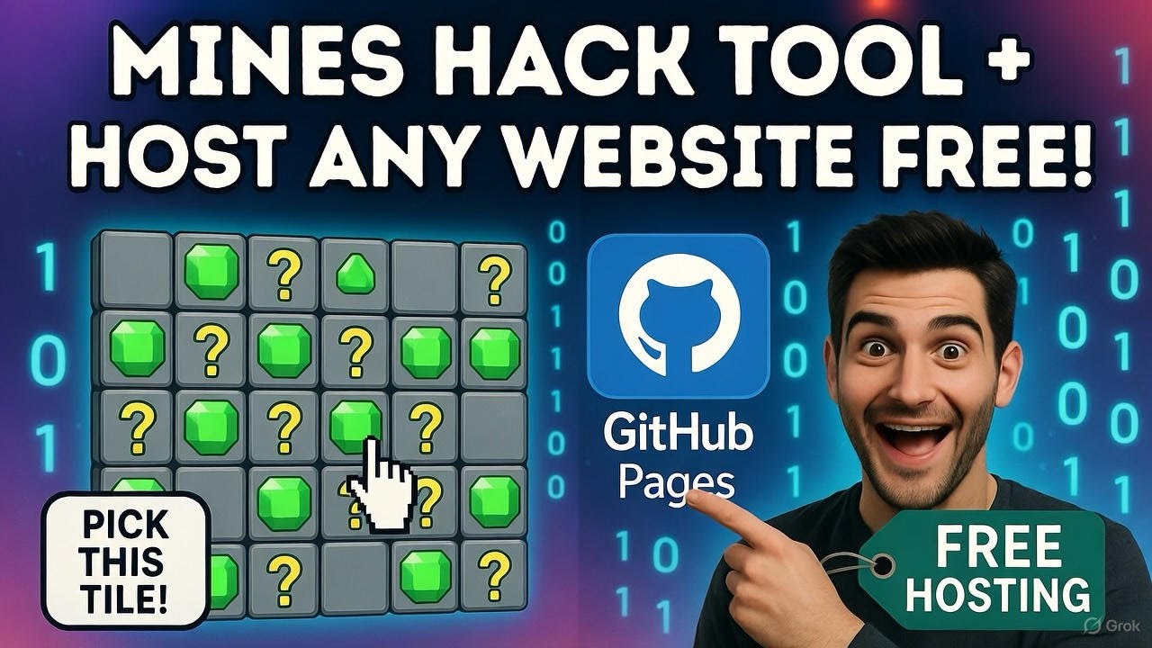 Mines Hack Tool 🔥 | Free Website Hosting Using GitHub Pages | Worldwide Working 2025 Tutorial