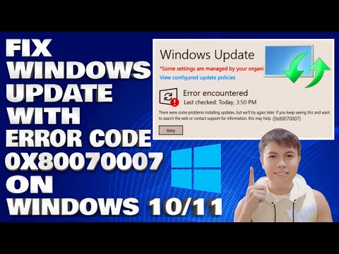 How To Fix Windows Update with Error Code 0x80070007 in Windows 10/11