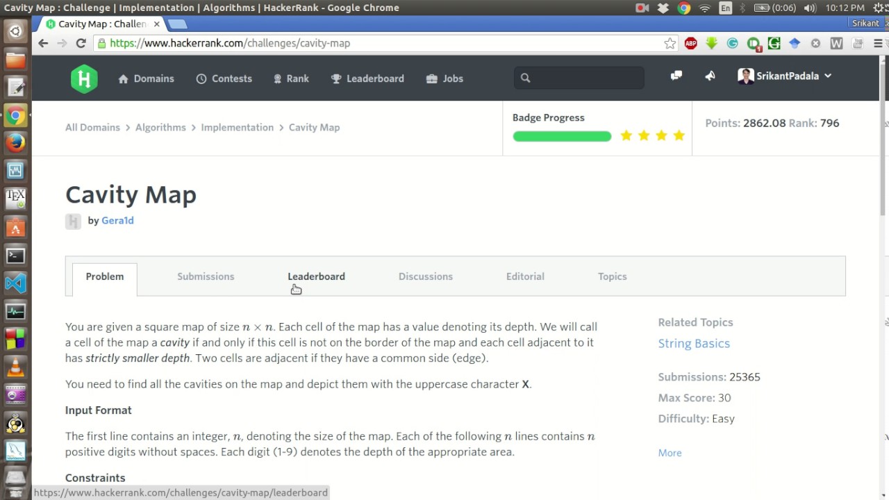 HackerRank | Cavity Map Solution