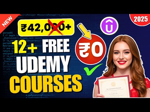 Free Udemy Courses Today | 100% Udemy Coupon Codes 2025 🔥 (12+ Courses Available)