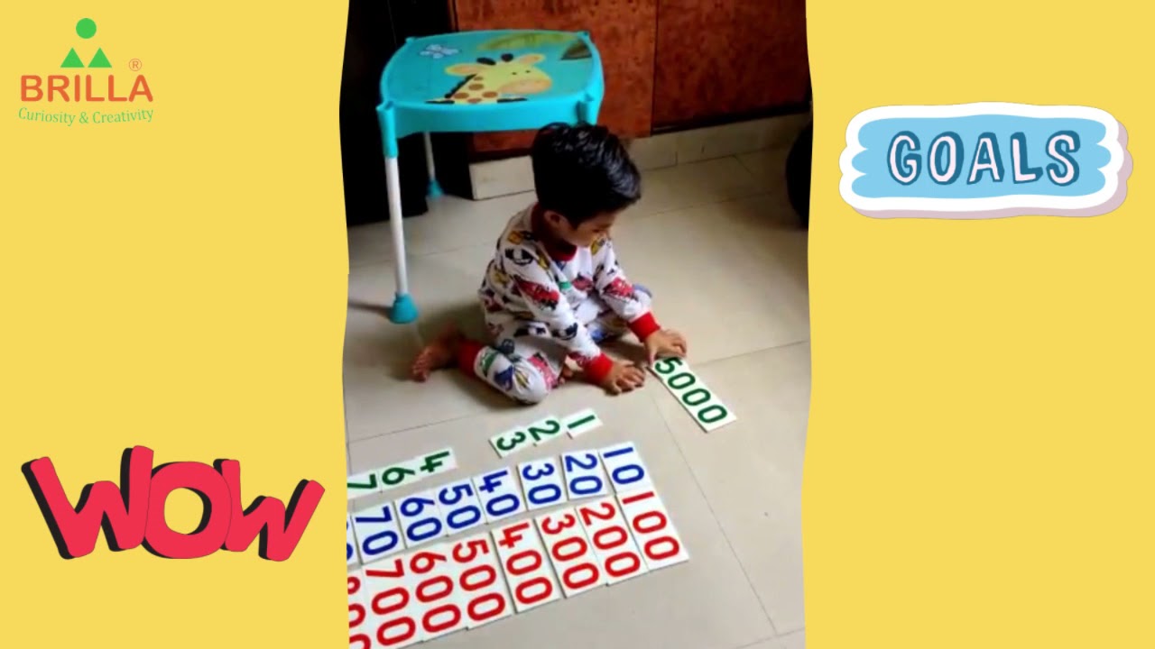 Brilla Wooden Large Number Cards | Montessori Math Learning | Educational Toys #educationaltoys
