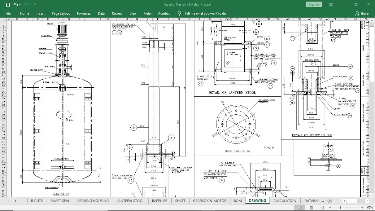 Agitator Design v1.4 | Excel Program
