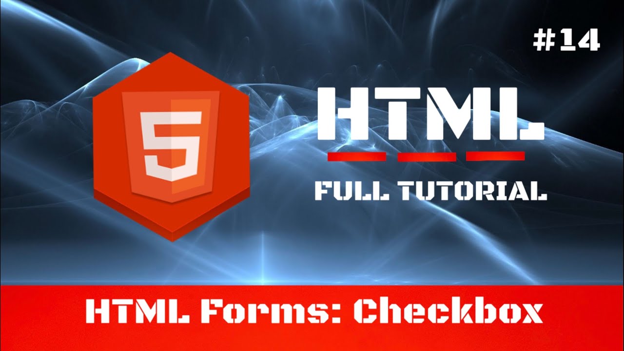 #14 - Creating a HTML Form: Checkbox - HTML Full Tutorial for Beginners