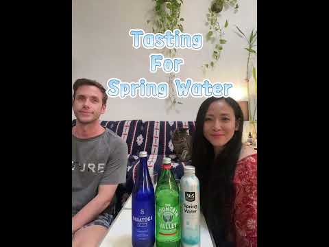 Personal vlog: Water tasting of 3 brands sold in the market. Spring water snobs