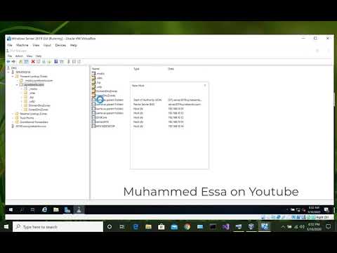 شرح 32 Microsoft Windows Server 2019 | Add a DNS Host Record DNS server ...