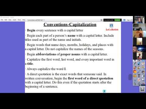 Language Arts Capitalization and RACE strategy