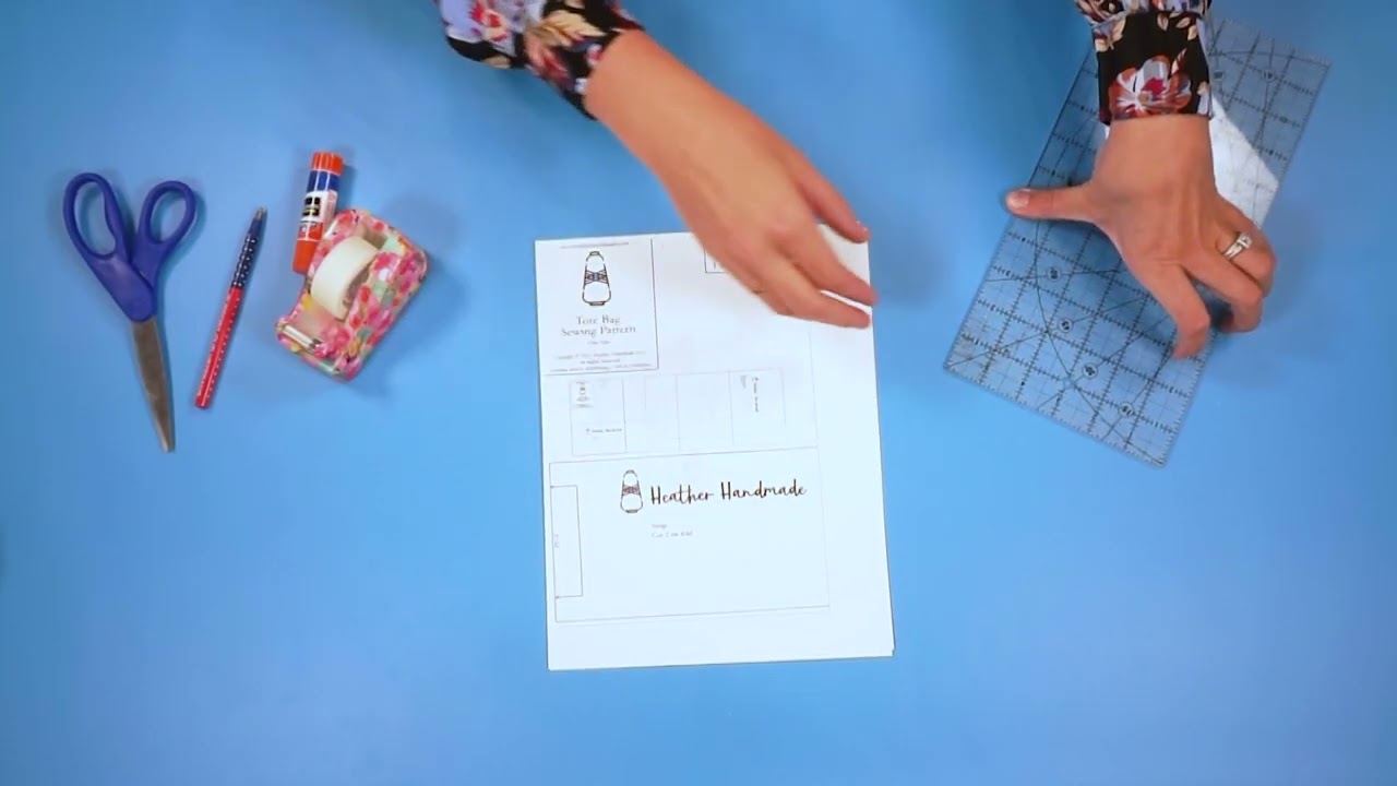 How to Use a PDF Pattern - Print, Assemble, and Cut