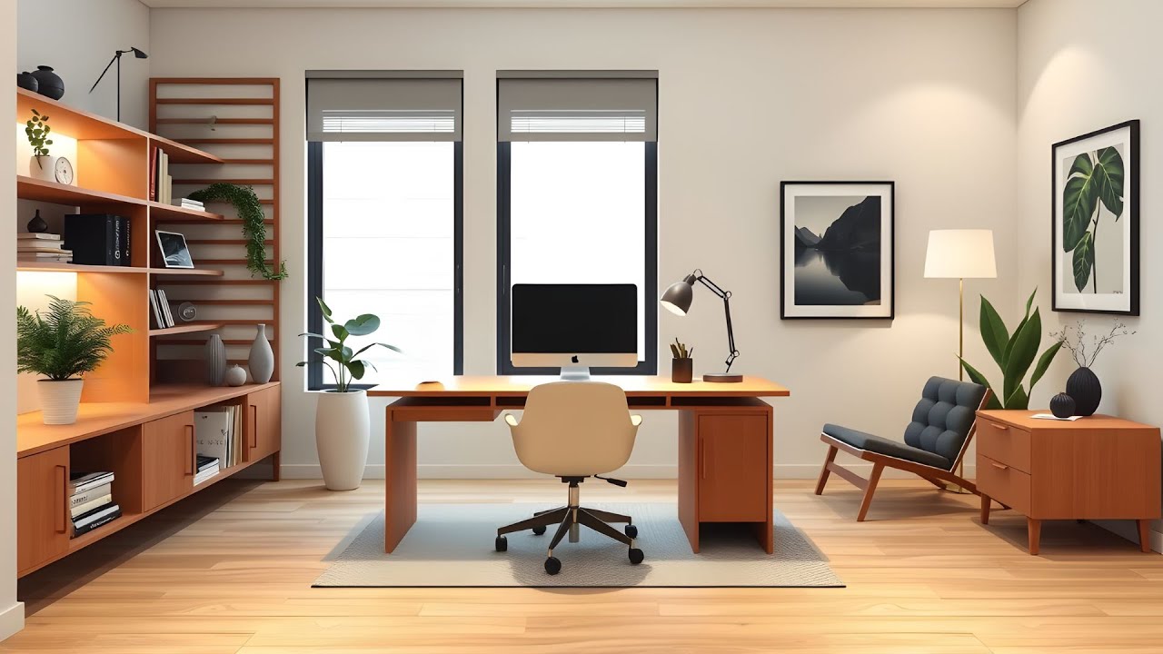 Modern Home Office Designs 2025 | Minimalist Workspace Ideas for Productivity