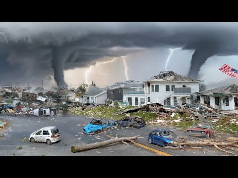 Havoc in Oklahoma, USA! Massive Tornadoes & Severe Storms Destroyed Homes, Cars and Properties.