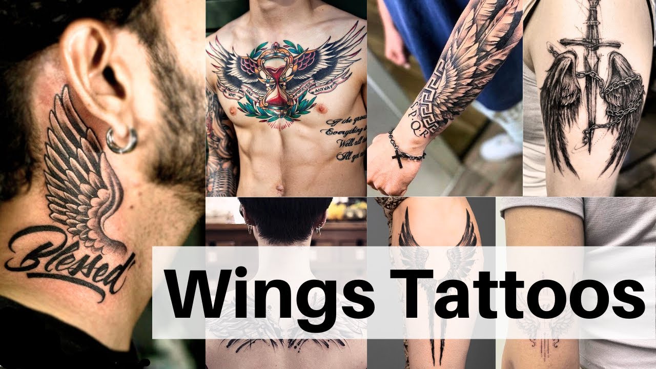 Best angel wings tattoo designs | Tattoo wings design | Wings tattoo on hand - Lets style buddy