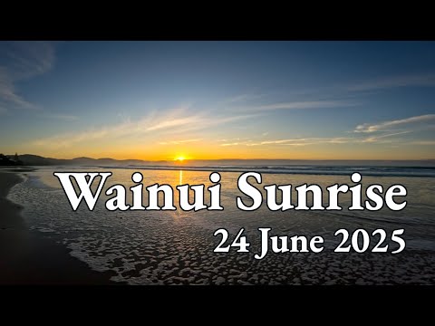 World's first sunrise, daily. Relax and watch the day dawn: 24 June 2025.