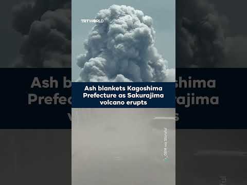 Ash blankets sky as Japanβs Sakurajima volcano erupts
